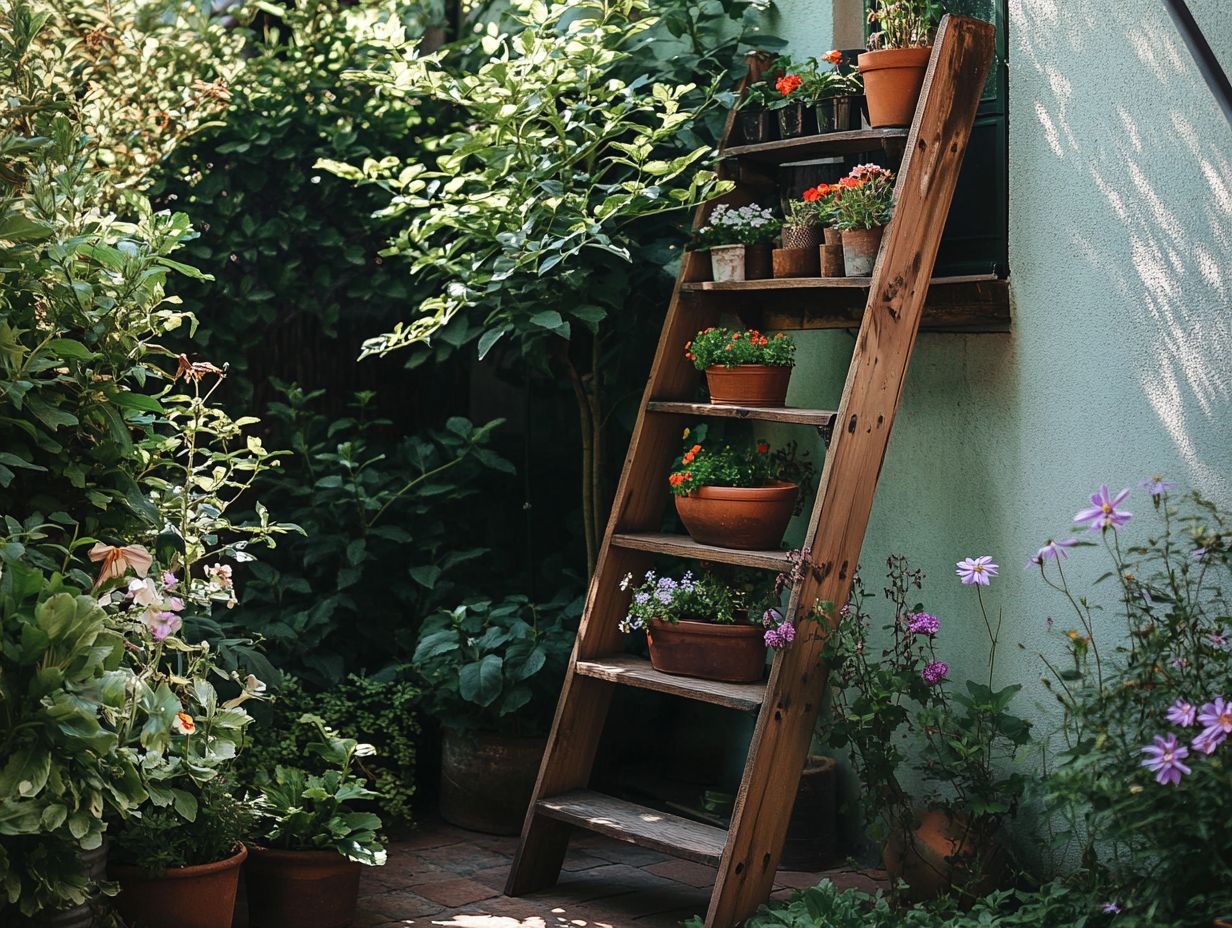 Step Up Your Gardening Game: How to Use Ladders for Vertical Planting